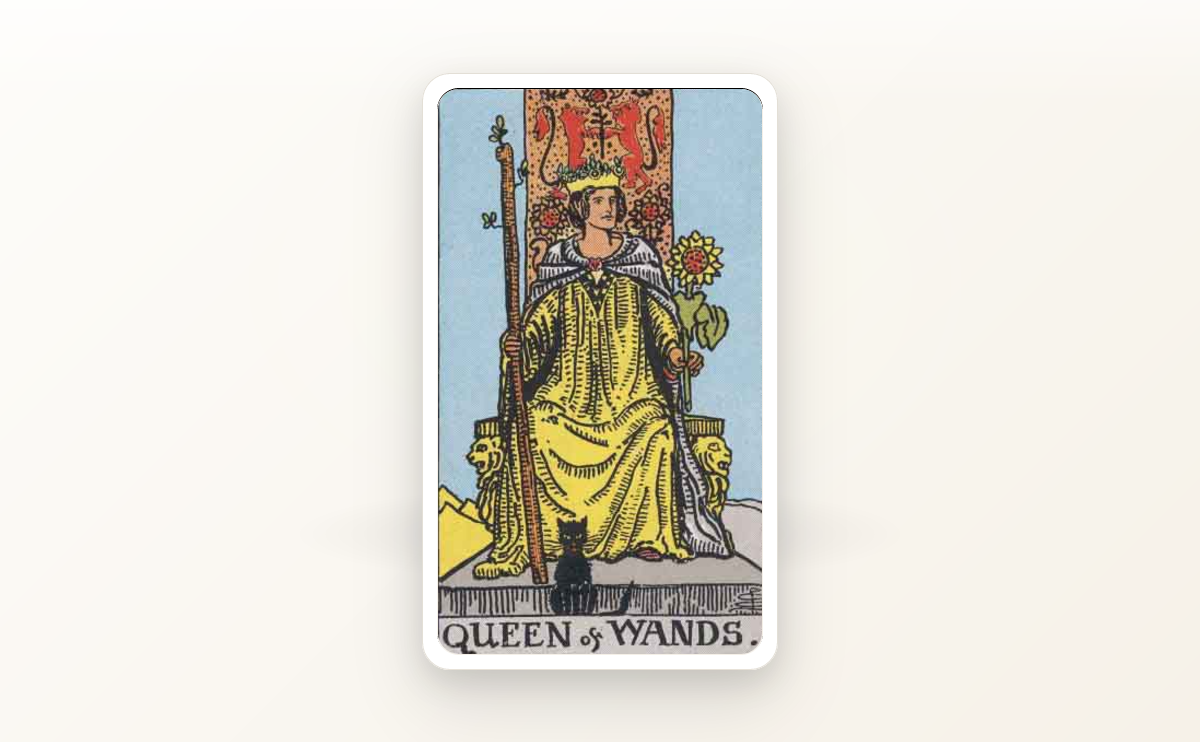 Queen of Wands - Minor Arcana Card 13 Tarot Meaning | FateMaster