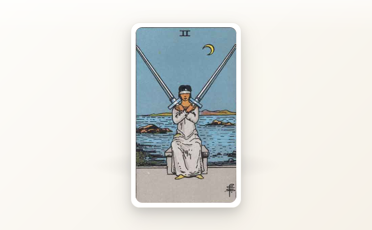 Two of Swords - Minor Arcana Card 2 Tarot Meaning | FateMaster