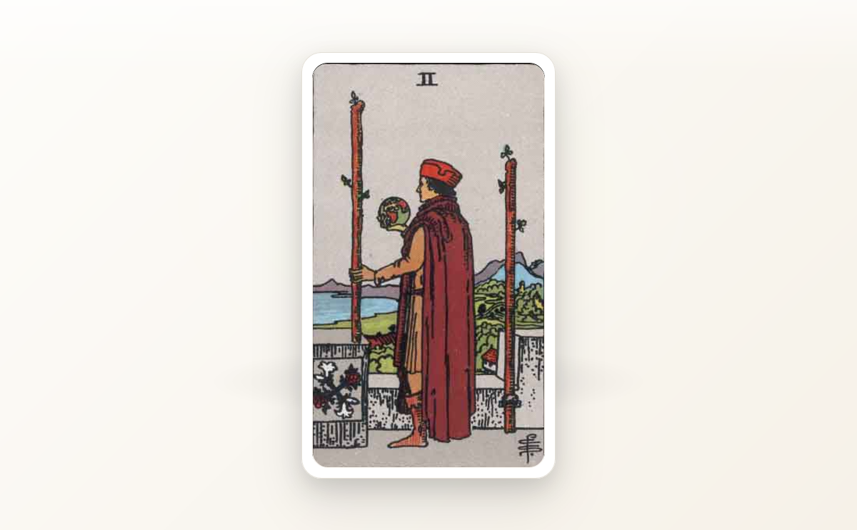 Two of Wands - Minor Arcana Card 2 Tarot Meaning | FateMaster
